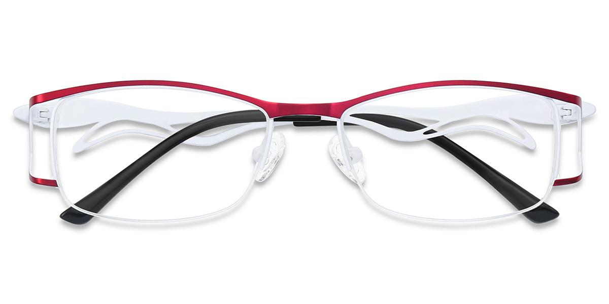Women's semi-rimless Metal eyeglasses | Firmoo.com
