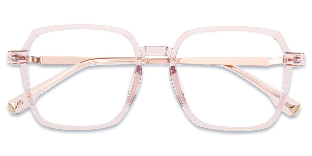 Lunettes de vue Femmes TM37459 | Clair,Rose Tr ,Métal Grande Carré ...