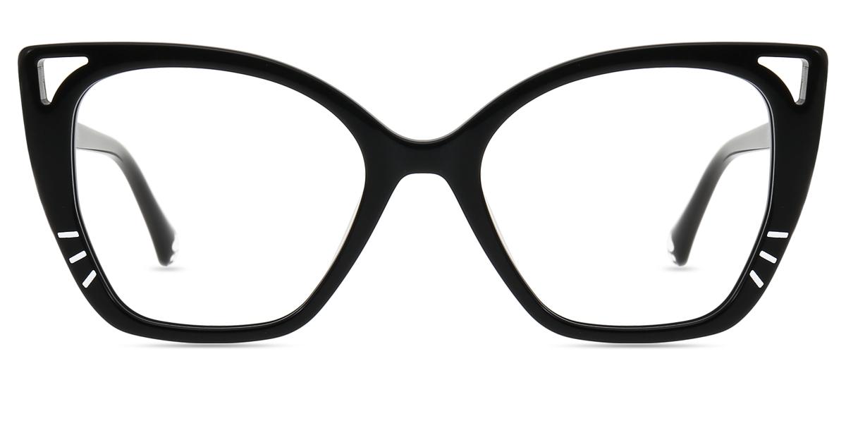 Women Glasses Medium Grace3601 Black Acetate Cat Eye Frame Firmoo Uk