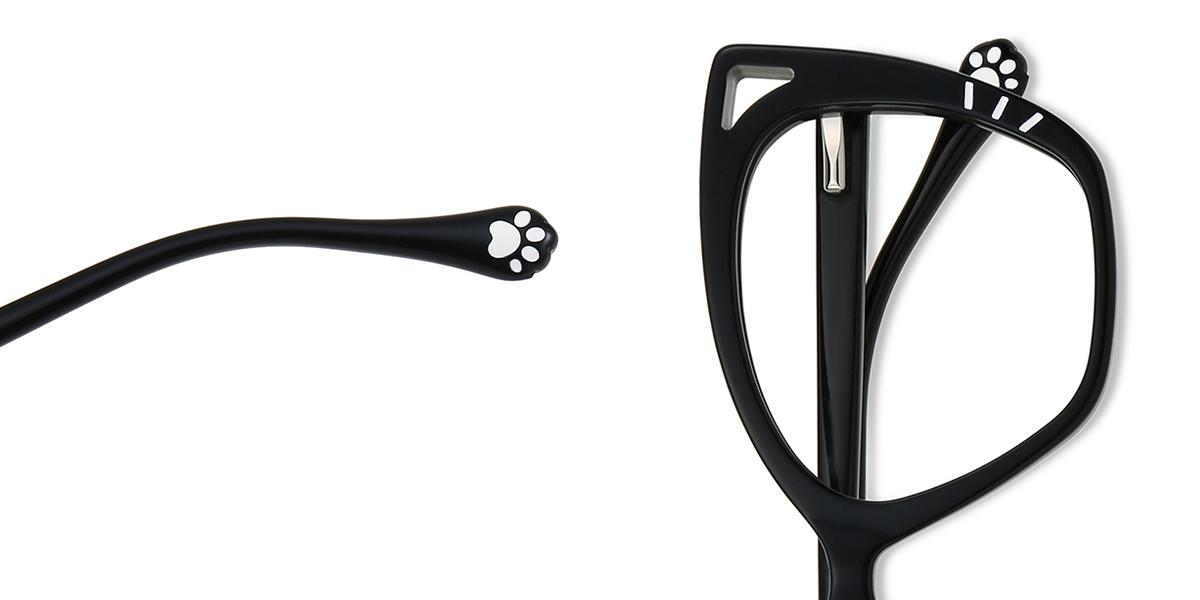 Women Glasses Medium Grace3601 Black Acetate Cat Eye Frame Firmoo Uk