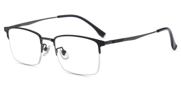 Men's semi-rimless Titanium eyeglasses | Firmoo.com