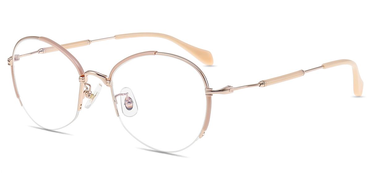 Women's semi-rimless Metal & Acetate eyeglasses | Firmoo.com