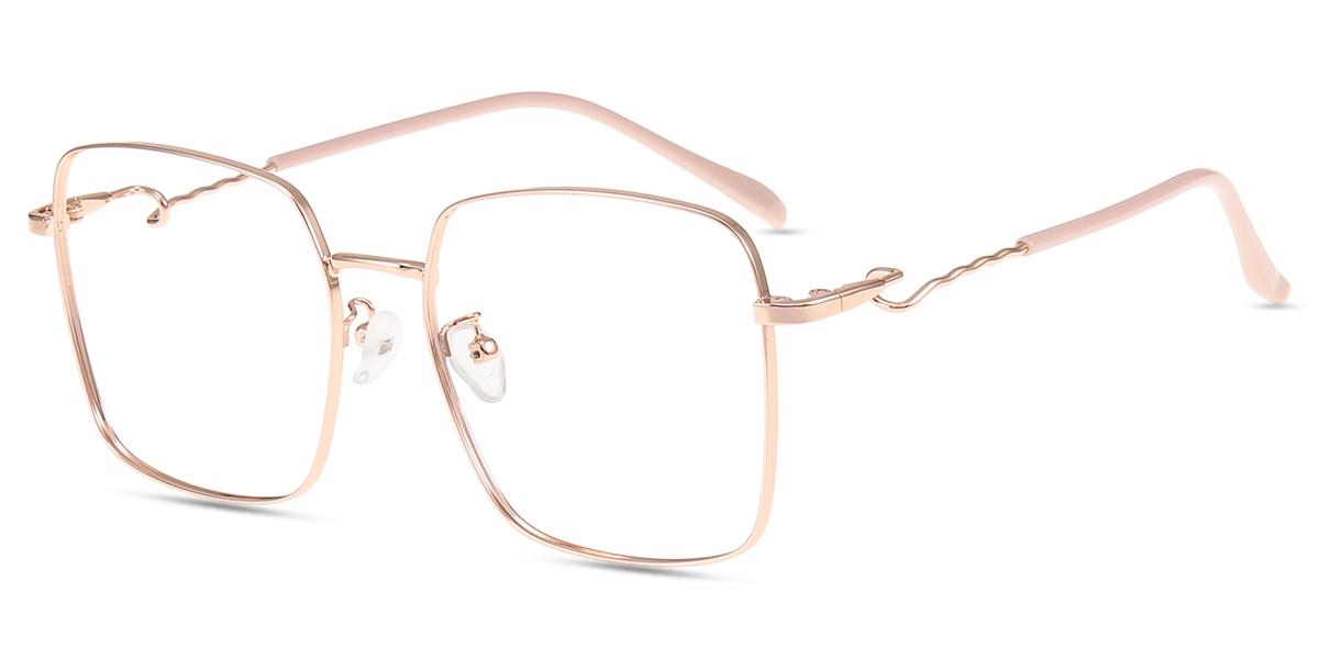 Lunettes de vue Unisexe M12117 | Noir,Argent Métal Grande Carré ...