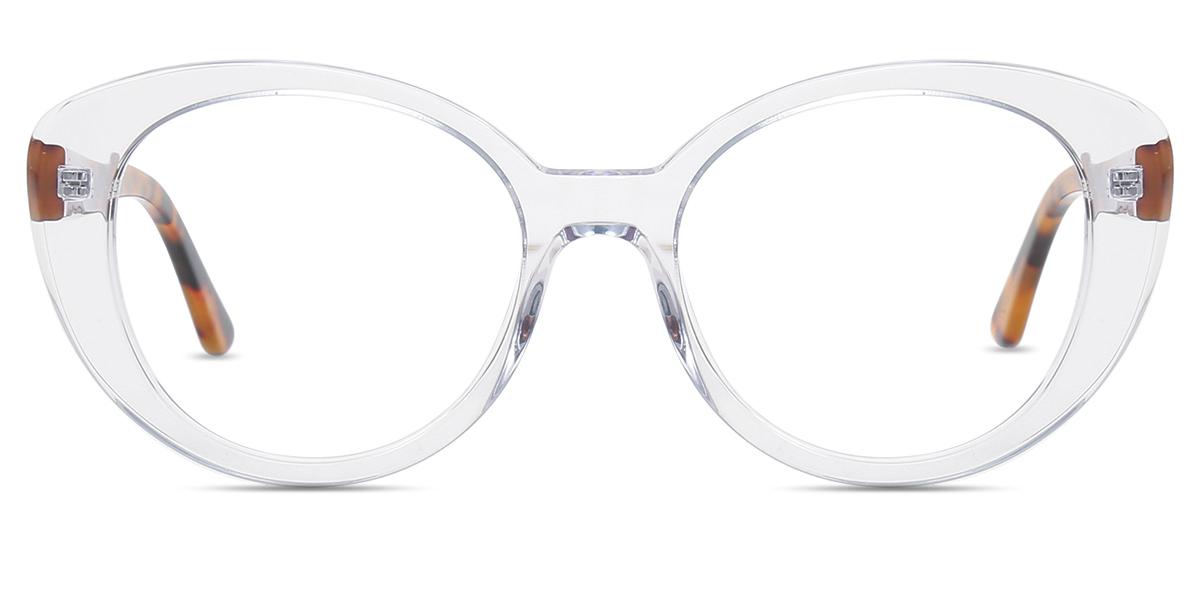 Women Glasses Medium Ac57765 Clear Acetate Cat Eye Frame Firmoo Uk