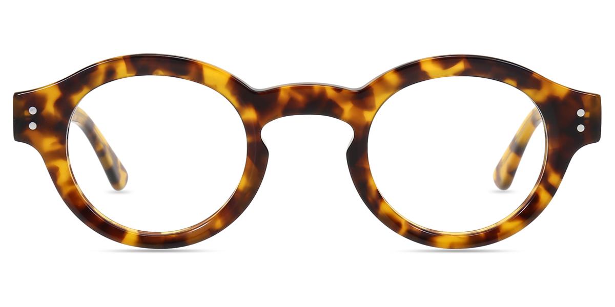 Lunettes de vue Unisexe AC84449 | Écaille de tortue Acétate Moyen Rond ...