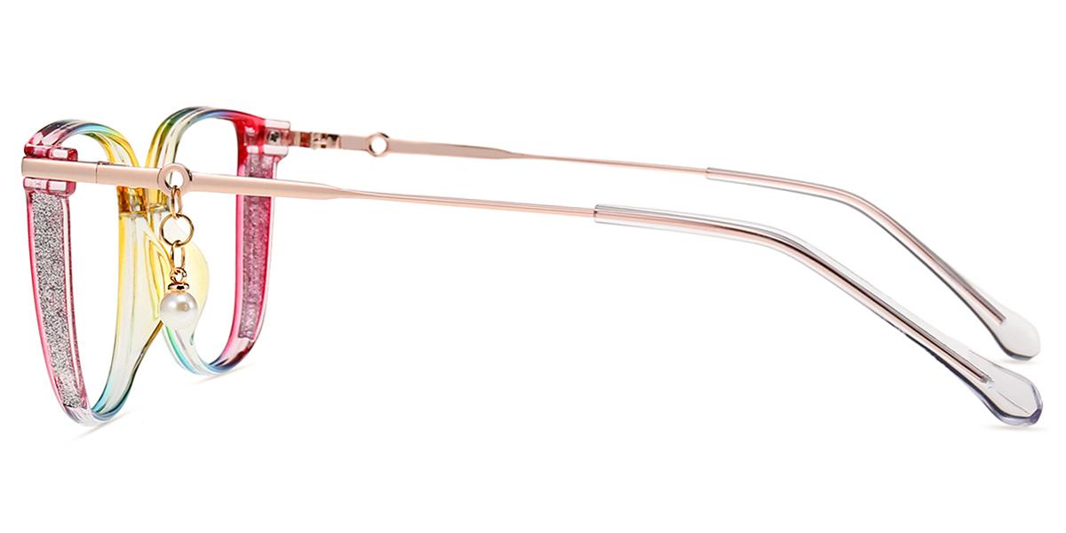 Women Glasses Medium Vicky005 | Multicolor Metal Tr Horn-rimmed Frame ...