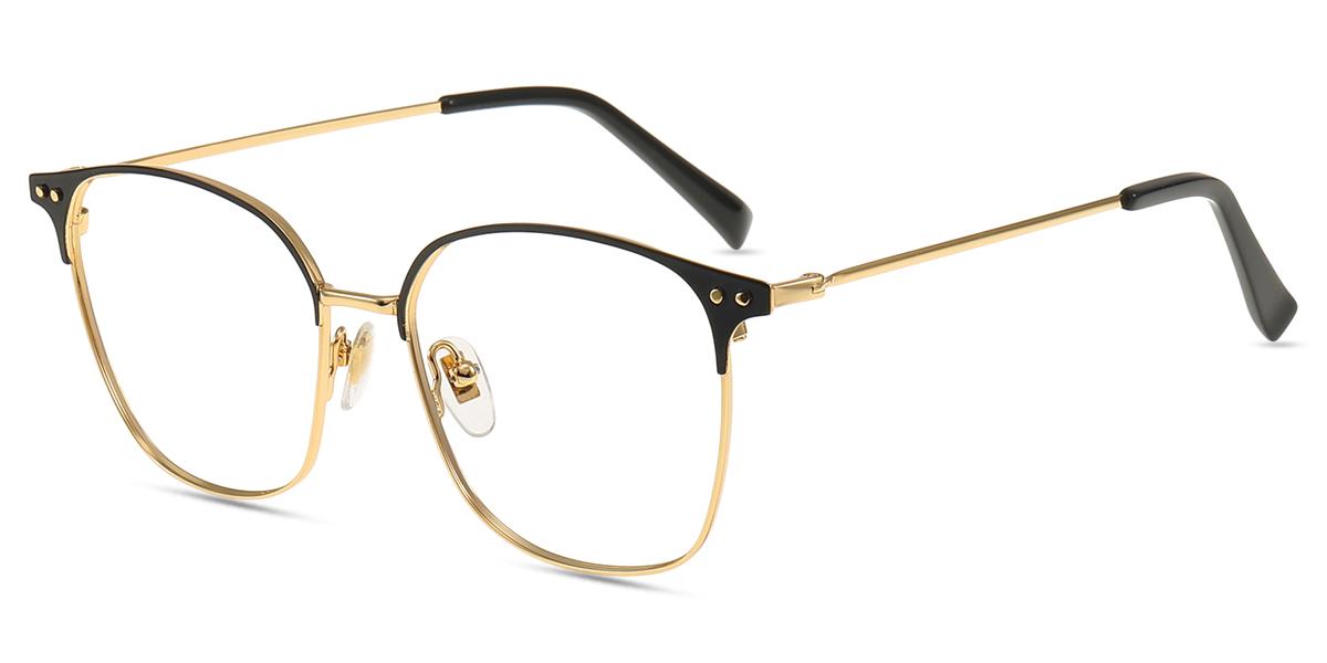 Unisex full frame Metal eyeglasses | Firmoo.com