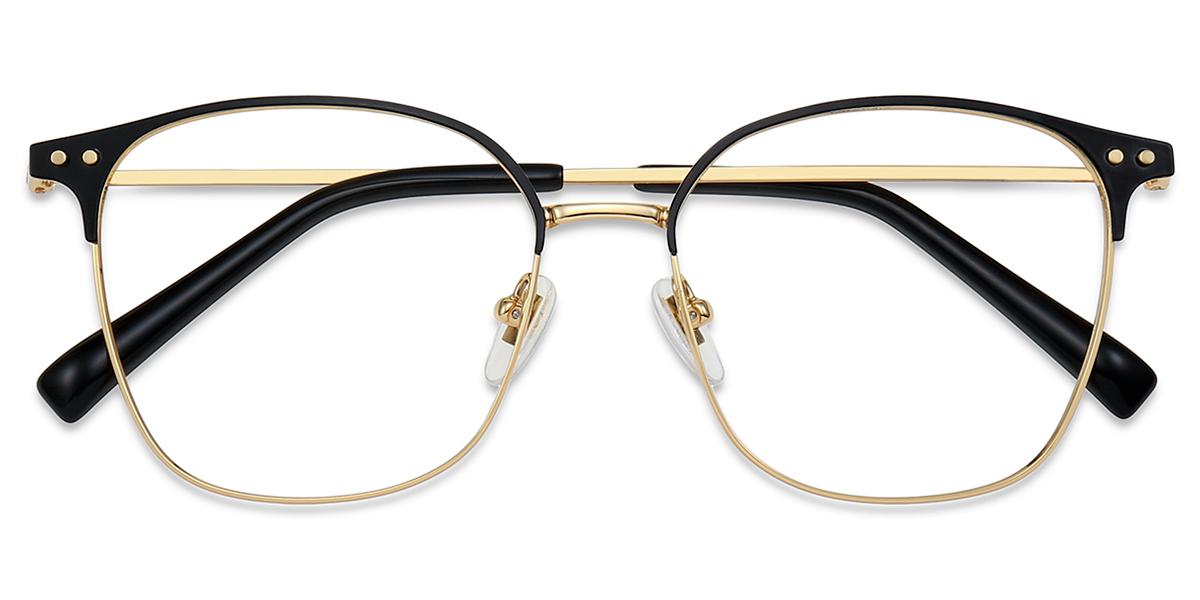 Unisex full frame Metal eyeglasses | Firmoo.com
