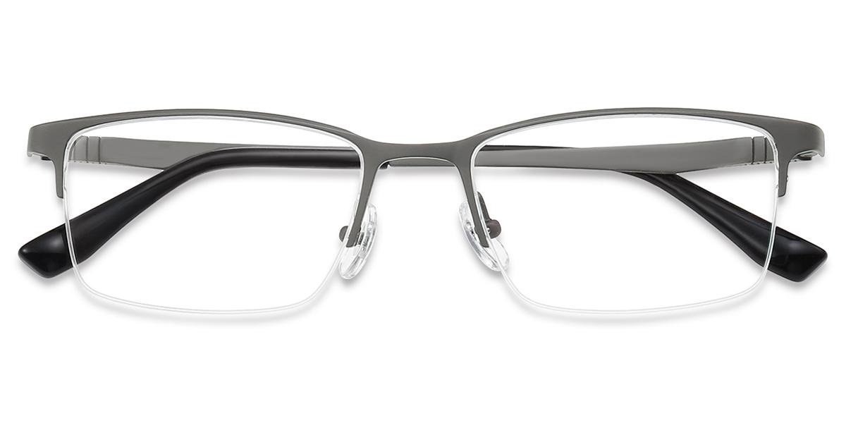 Men's semi-rimless Titanium eyeglasses | Firmoo.com