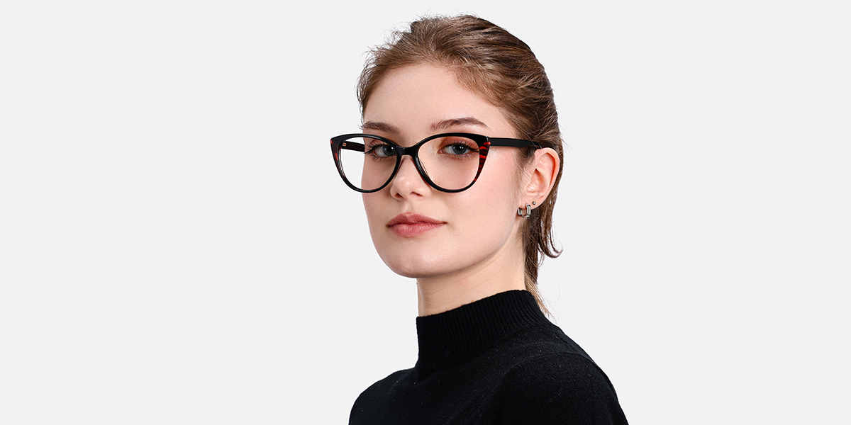 Womens Full Frame Acetate Eyeglasses