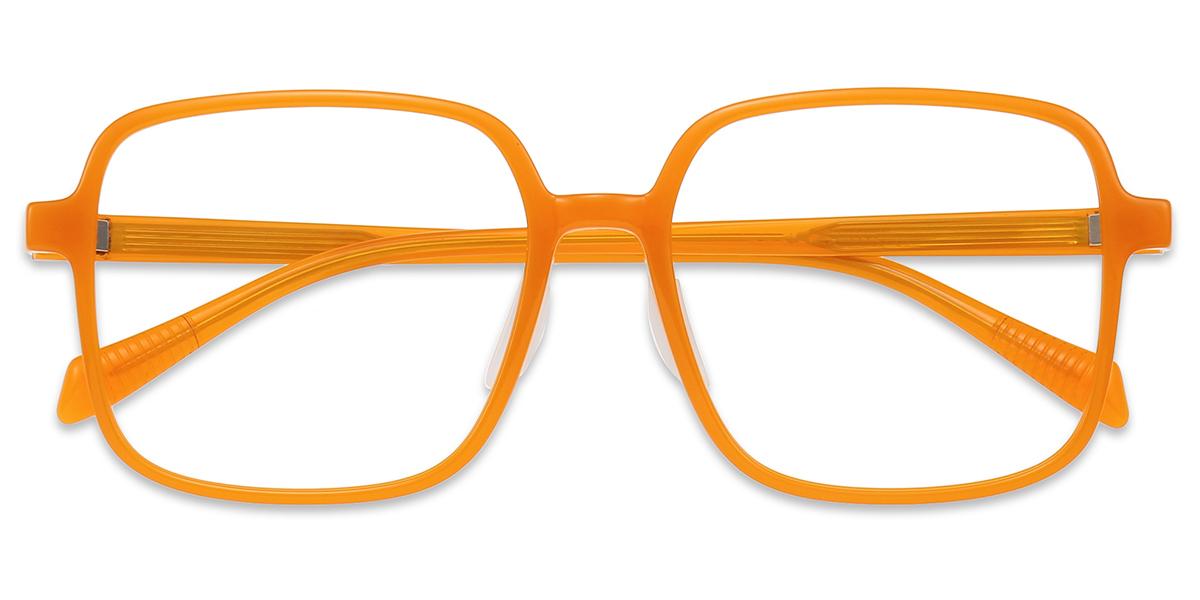 Lunettes de vue Unisexe TR48498 | Orange Tr Moyen Carré lunettes ...