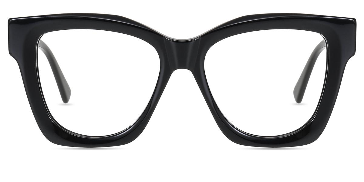 Occhiali da vista Unisex AC10013 | Occhiali Cat eye Neri in Acetato ...
