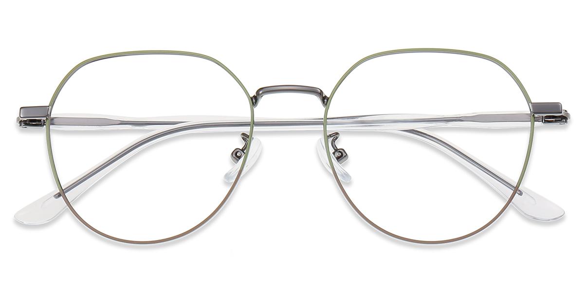 Lentes oftálmicos Mujer M43002 | con Armazón Grande de Metal Ovalado ...