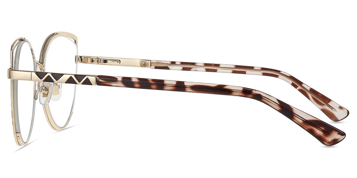 Women's semi-rimless Metal eyeglasses | Firmoo.cl