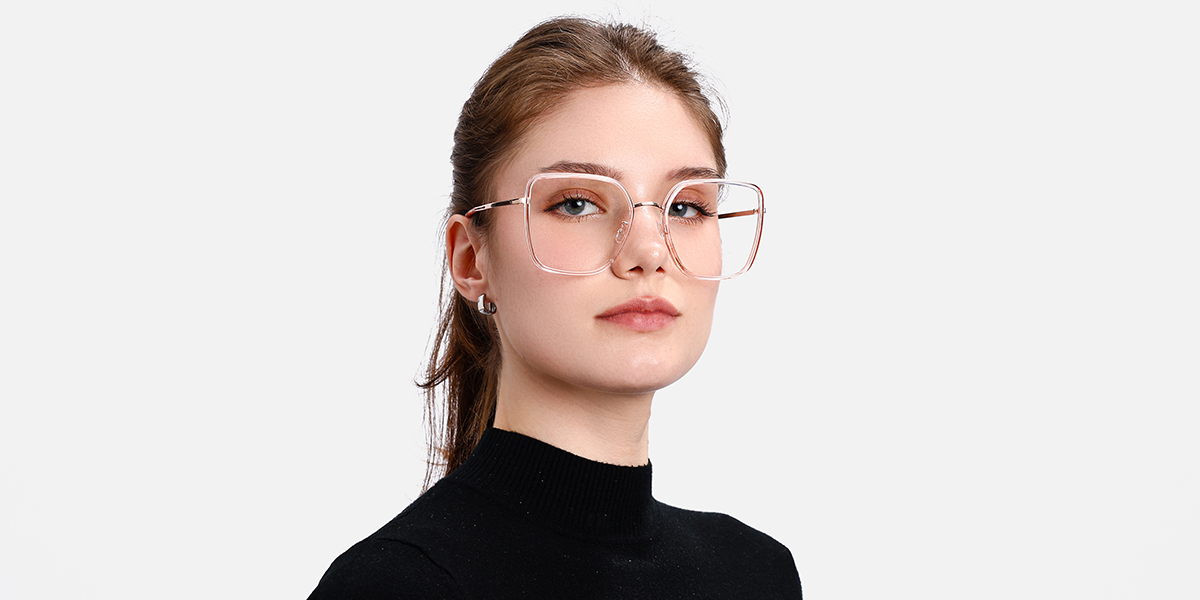 Women's full frame Metal & TR eyeglasses | Firmoo.com