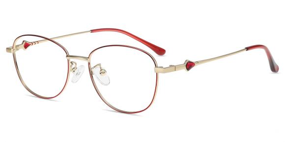 Women's full frame Metal eyeglasses | Firmoo.com