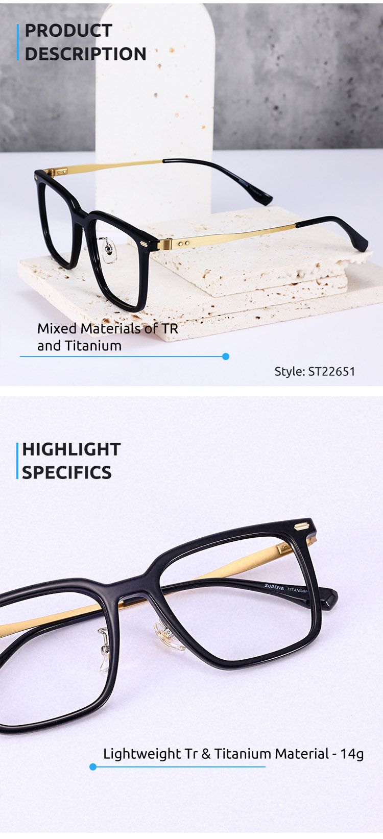 Unisex full frame TR & Titanium eyeglasses | Firmoo.com