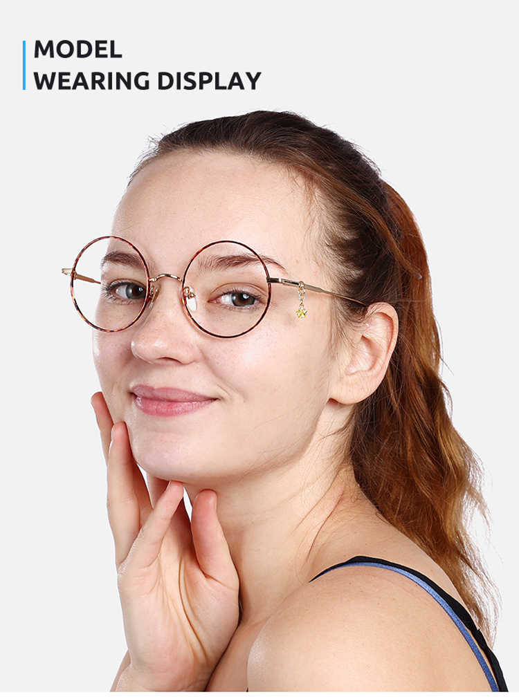 Women Glasses Medium April006 Gold Metal Round Frame Firmoo Uk